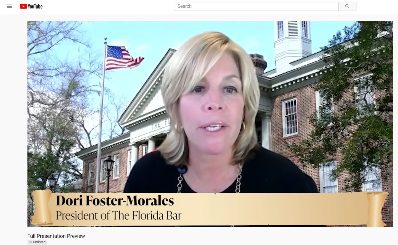 Behind-the-Scenes look at the Florida Supreme Court's virtual ceremony ...