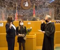 Judge Bulone swore in first woman Public Defender in 6th Judicial ...