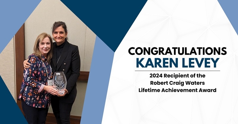 Karen Levey Receives the Robert Craig Waters Lifetime Achievement Award ...